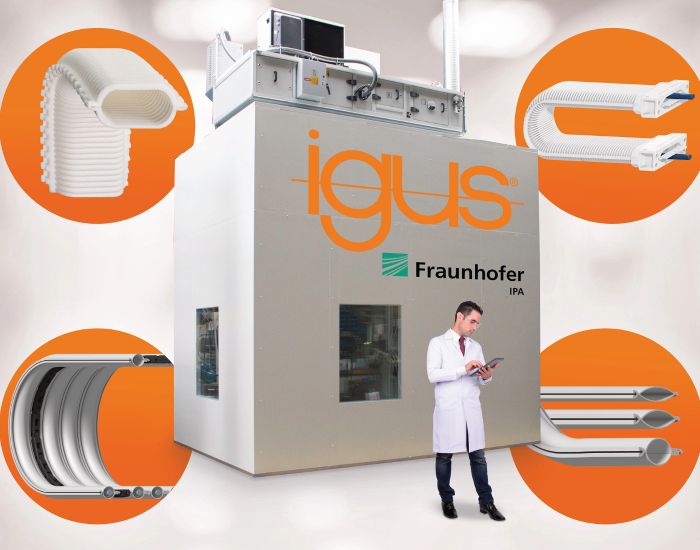Guaranteed to be particle-free, unique igus cleanroom laboratory for ...